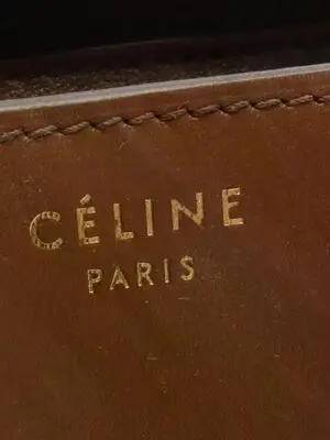 Celine Small Calfskin Classic Box Crossbody Bag - Brown