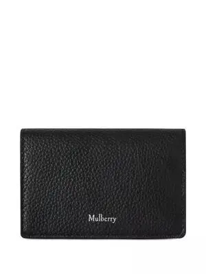 Mulberry Continental Grained Leather Card Holder - Black