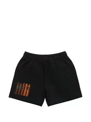 MELT Cigar-print Cotton Shorts