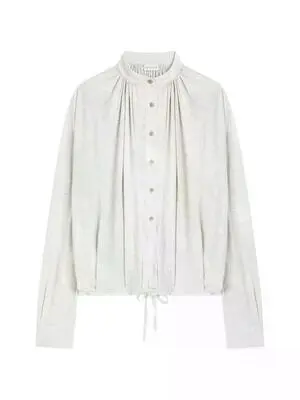 Dries Van Noten Loose Cotton Blouse - Grey