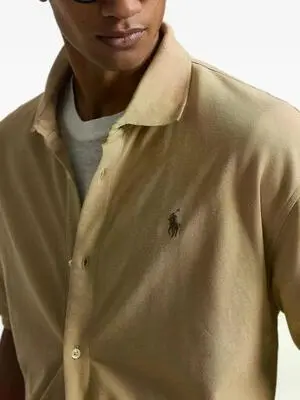 Polo Ralph Lauren Logo-embroidered Ribbed-trim Shirt