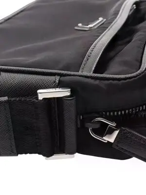 Prada Saffiano Trimmed Tessuto Camera Bag