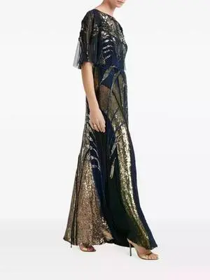 TEMPERLEY LONDON Sequin Embellished Mariana Maxi Dress