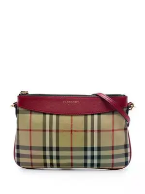 Burberry Haymarket Check Nylon Peyton Crossbody Bag