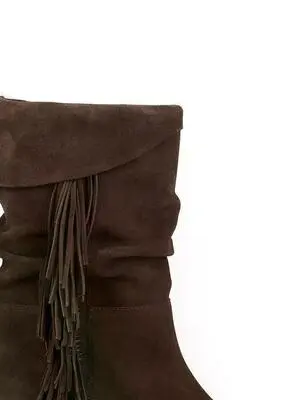 Ba&sh Cardigen Fringed Ankle Boots