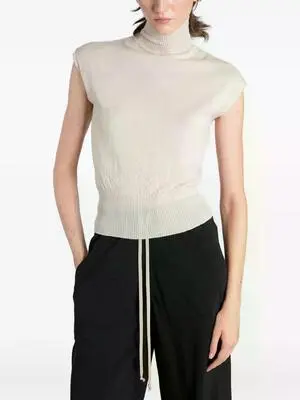 Rick Owens Ribbed Roll-neck Sweater - Neutrals