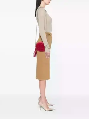 Gucci 2016-2026 Mini Pebbled Calfskin Soho Chain Crossbody Bag - Red