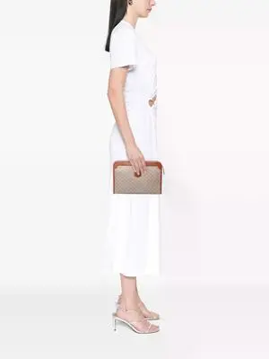 Celine Macadam Coated Canvas Clutch Bag