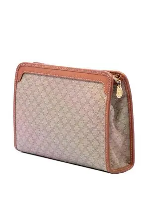 Celine Macadam Coated Canvas Clutch Bag