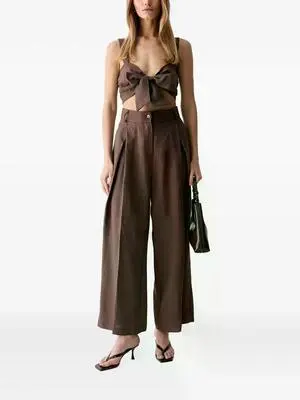 VICOLO Pleated Wide-leg Trousers