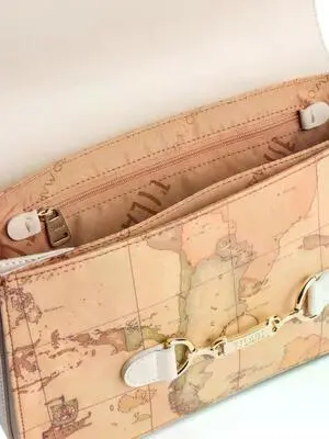 ALVIERO MARTINI 1° CLASSE Geo Classic Map Print Shoulder Bag