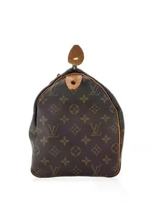 LOUIS VUITTON 2001 Speedy 35 Boston Bag - Brown