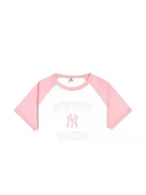 SPORTY & RICH Yankees Arch Raglan-sleeve T-shirt - White