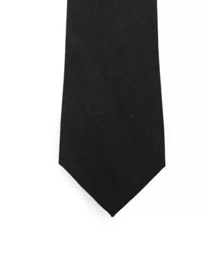 Canali Wool Tie - Black