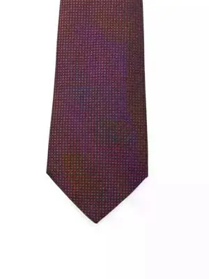 Canali Micro-pattern Silk Tie