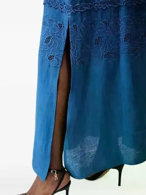 Ermanno Scervino Lace-paneled Maxi Dress