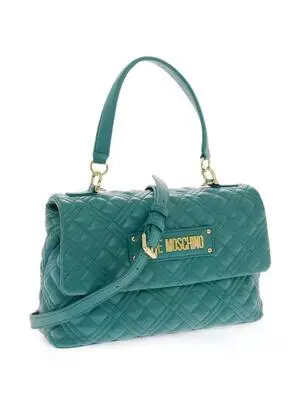 Moschino Quilted Logo-plaque Small Bag