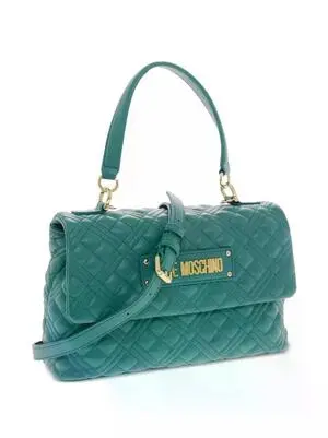 Moschino Quilted Logo Plaque Small Bag