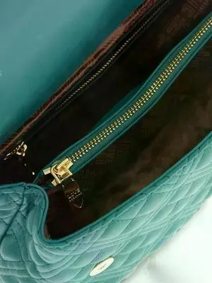 Moschino Quilted Logo Plaque Small Bag