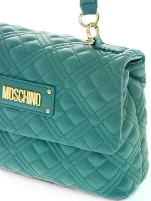 Moschino Quilted Logo Plaque Small Bag