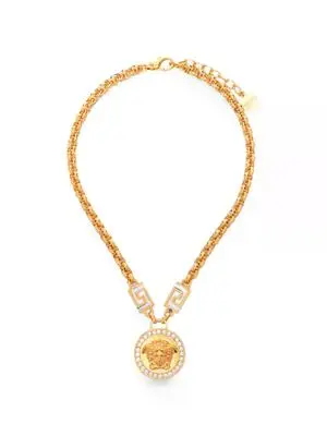 Versace Medusa Greca Necklace - Gold