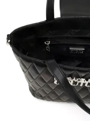 Versace Quilted Logo-plaque Tote Bag