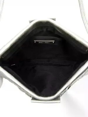 Miu Miu Matelasse Metallic Nappa Frame Clutch With Strap