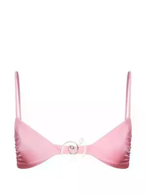 SALT & WAVE Magda Shell-detail Bikini Top - Pink