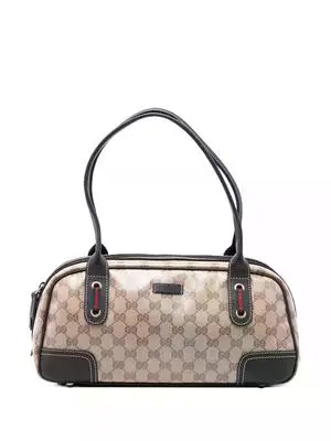 Gucci Gg Monogrammed Coated Canvas Princy Shoulder Bag - Neutrals