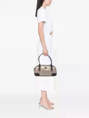 Gucci Gg Monogrammed Coated Canvas Princy Shoulder Bag