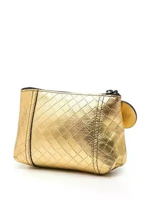 Bottega Veneta Metallic Nappa Intrecciomirage Pouch