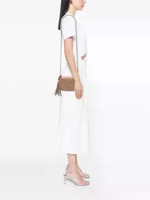 Gucci Soho Patent Leather Chain Flap Crossbody Bag - Brown