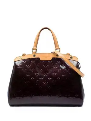 LOUIS VUITTON 2013 Monogram Vernis Brea Mm Satchel - Purple