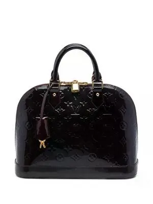 LOUIS VUITTON 2014 Monogram Vernis Alma Pm Handbag - Purple