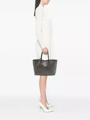Goyard 2016 Goyardine Saint Louis Pm Tote Bag - Black