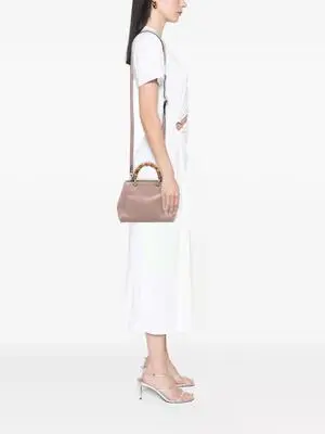 Gucci 2016-2026 Mini Calfskin Bamboo Shopper Satchel - Pink