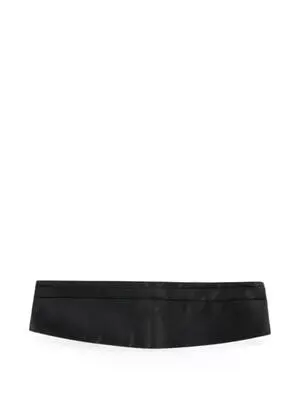 LARDINI Pleated Wool Cummerbund