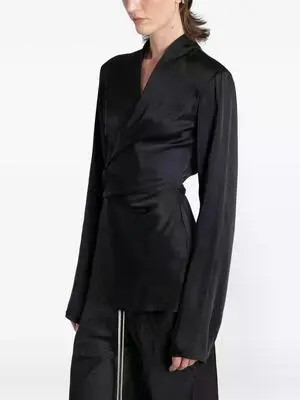 Rick Owens Wrap-style Long-sleeve Blouse
