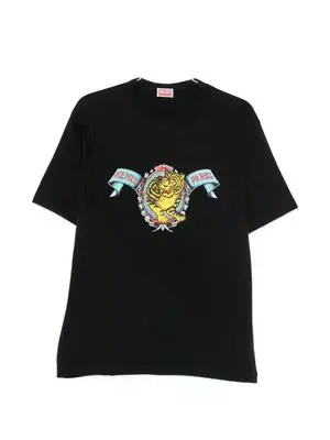 Kenzo Jumping Tiger-print T-shirt - Black