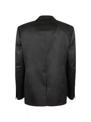 LARDINI Satin-lapel Linen Jacket