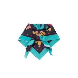 Saachi Sahara Oversized Bandana - Blue/pink/yellow