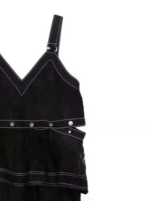 3.1 Phillip Lim V-neck Studded Midi Dress - Black