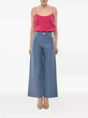 Marni Five-pocket Wide-leg Trousers - Blue