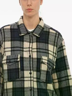 Woolrich Fringed Checked Overshirt