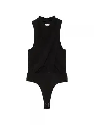 Simkhai Crossover Halterneck Bodysuit - Black