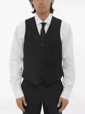Corneliani Single-breasted Waistcoat - Blue