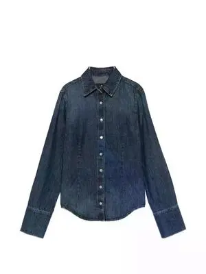 7 For All Mankind Button-up Denim Shirt - Blue
