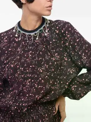 Dsquared2 Crystal-embellished Star-print Mini Dress