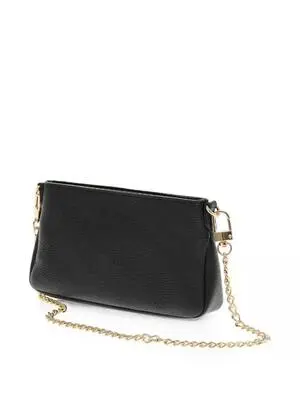 Moschino Graffiti Print Textured Leather Crossbody Bag