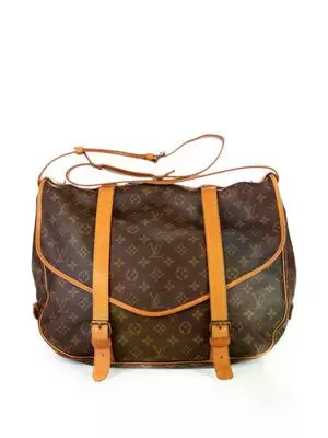 LOUIS VUITTON 1991 Saumur Monogram Canvas Shoulder Bag - Brown